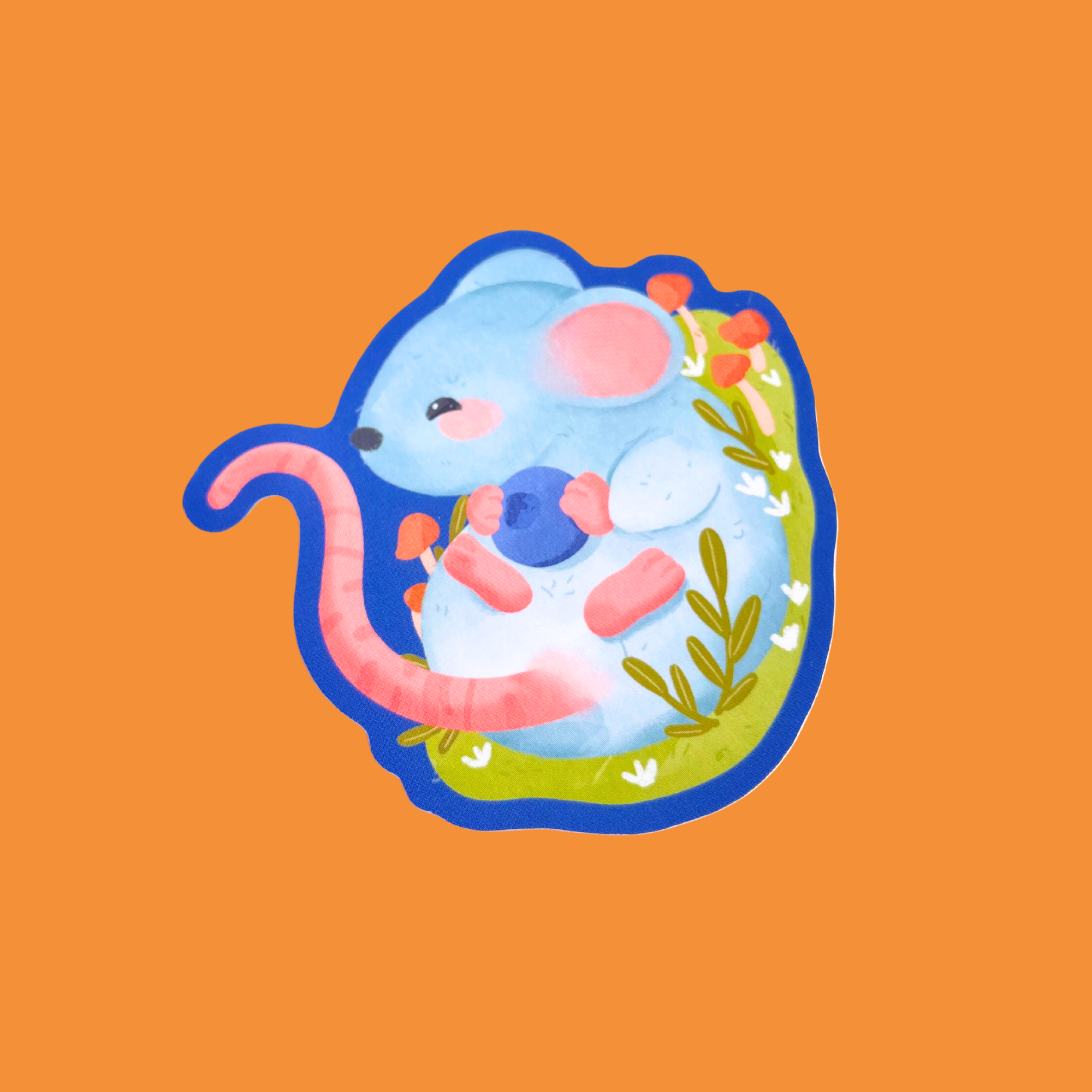 Blueberry Mouse Sticker – MiniKitty